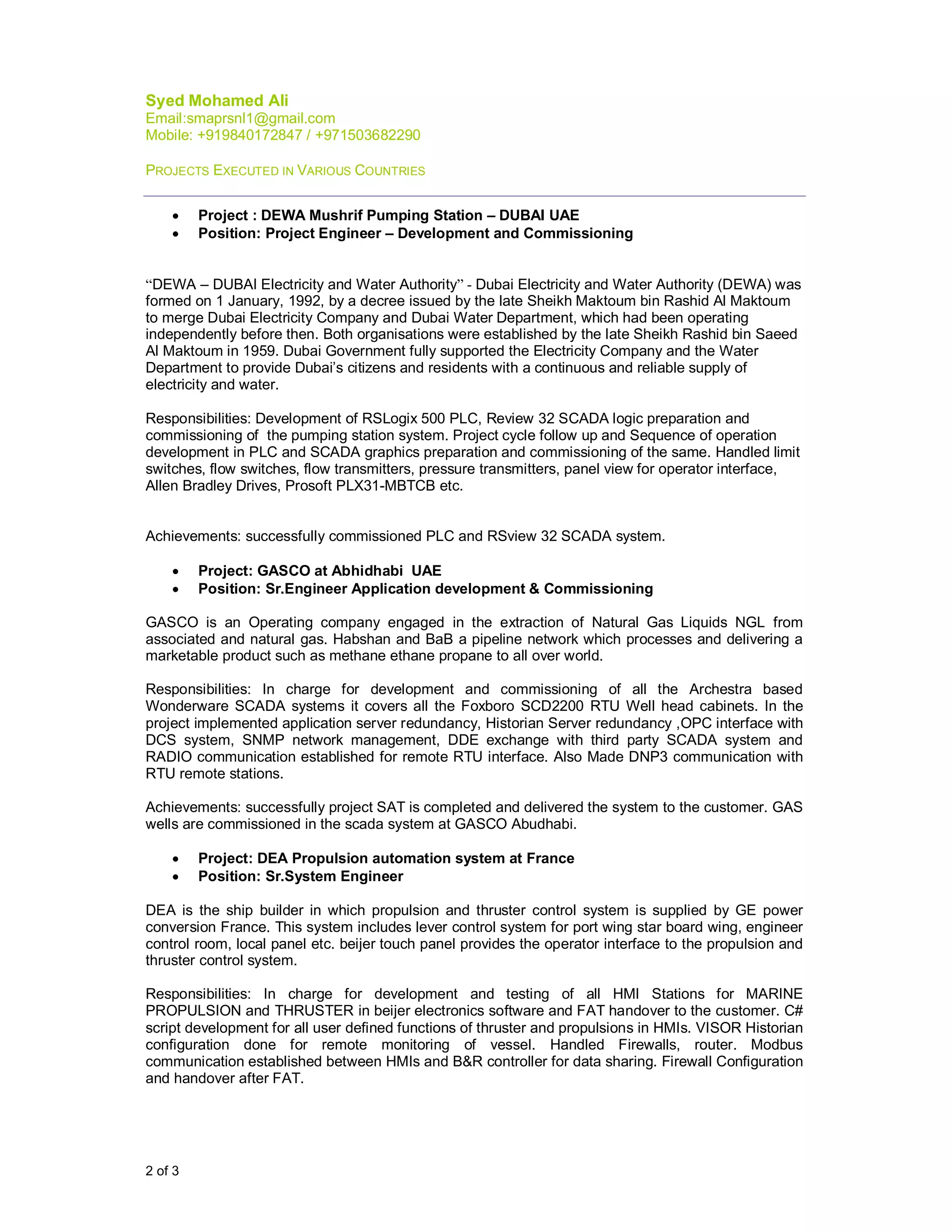CV_S.Syed mohamed Ali _ PLC_SCADA_ENGINEER | PDF
