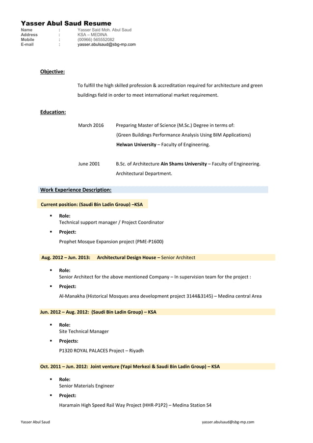 Yasser CV Mar. 2016 | PDF