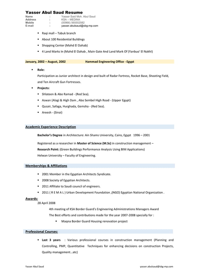 Yasser CV Mar. 2016 | PDF