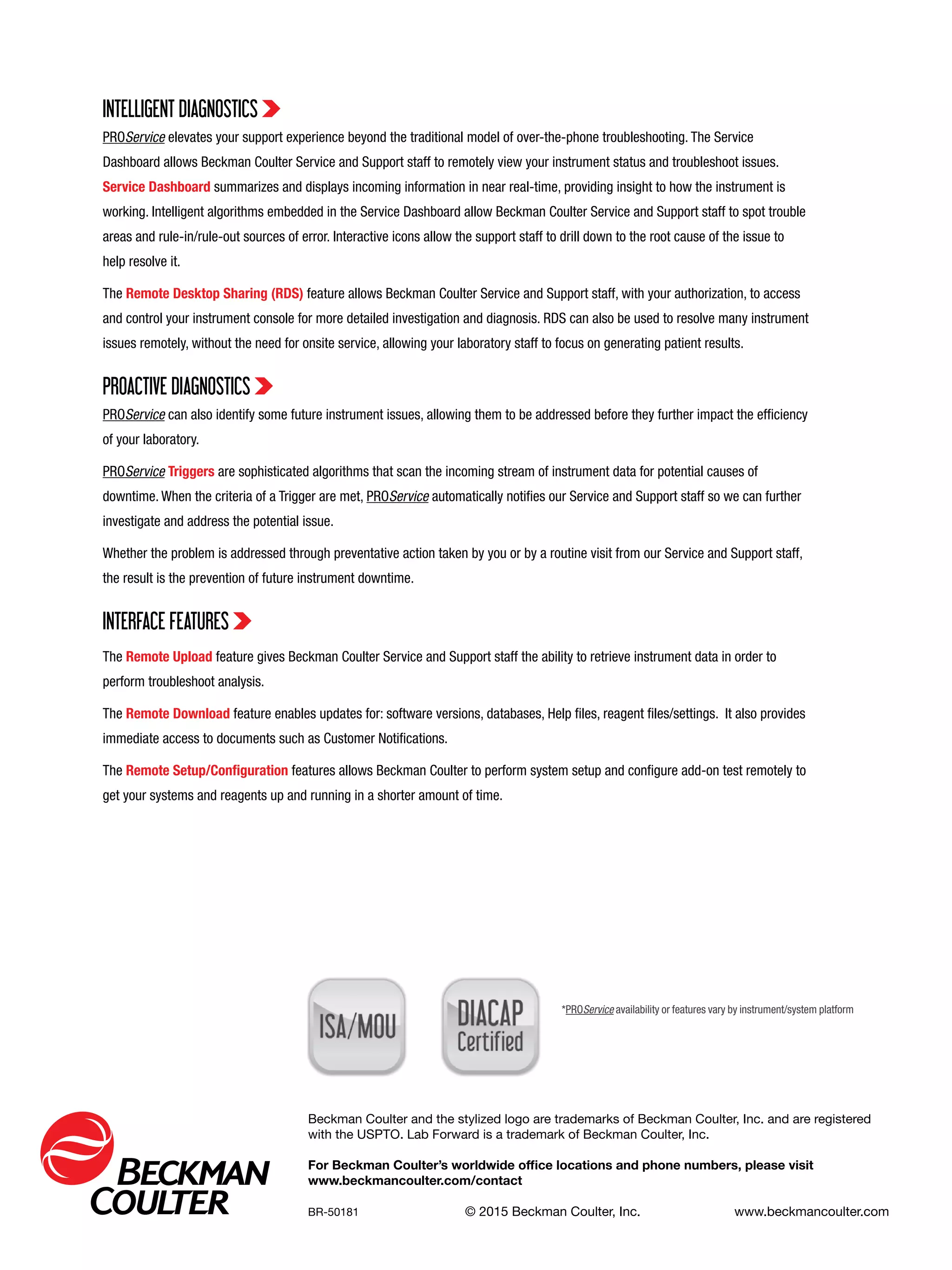 Beckman - PROService Intro | PDF