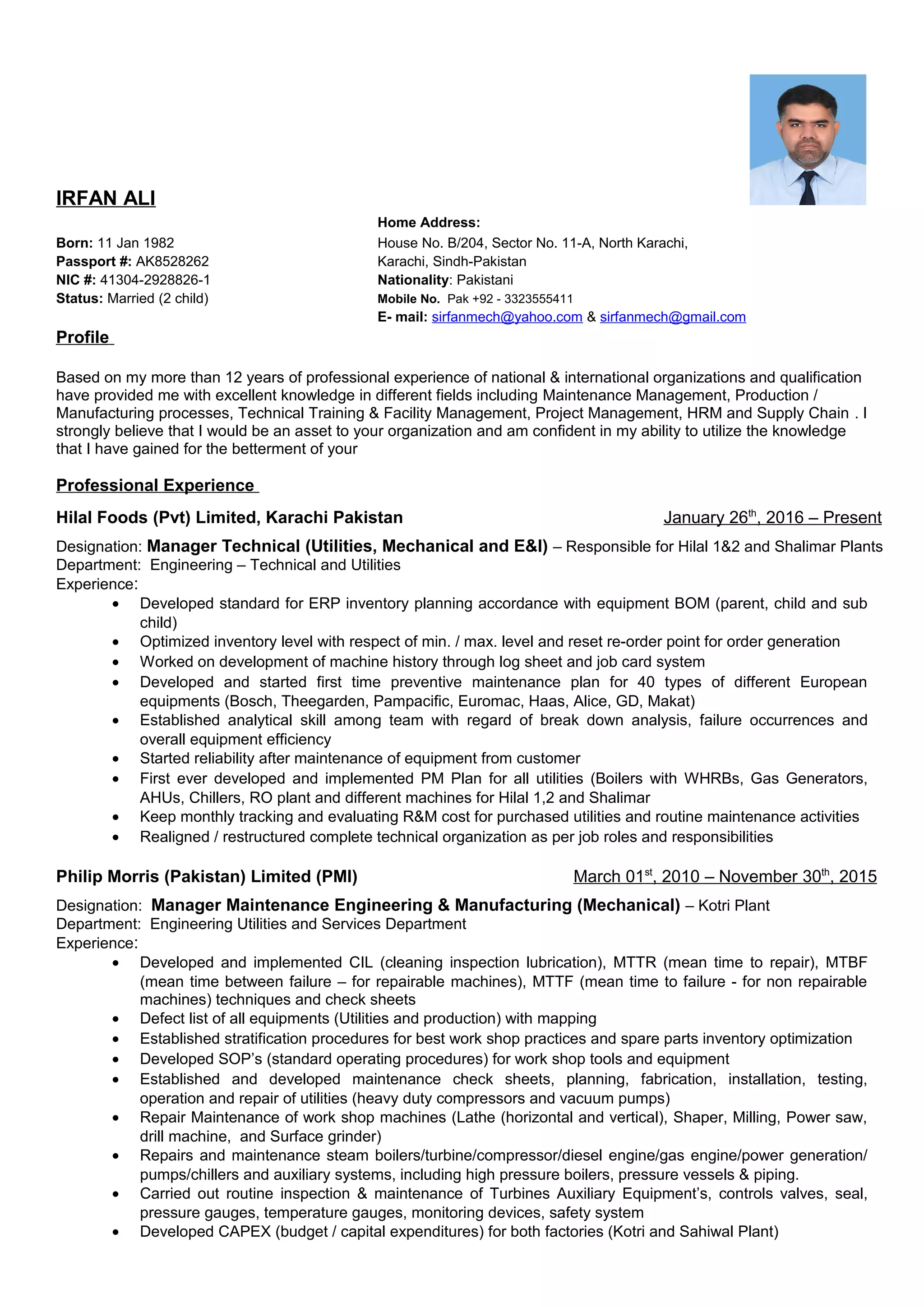 Irfan Ali Current | DOC