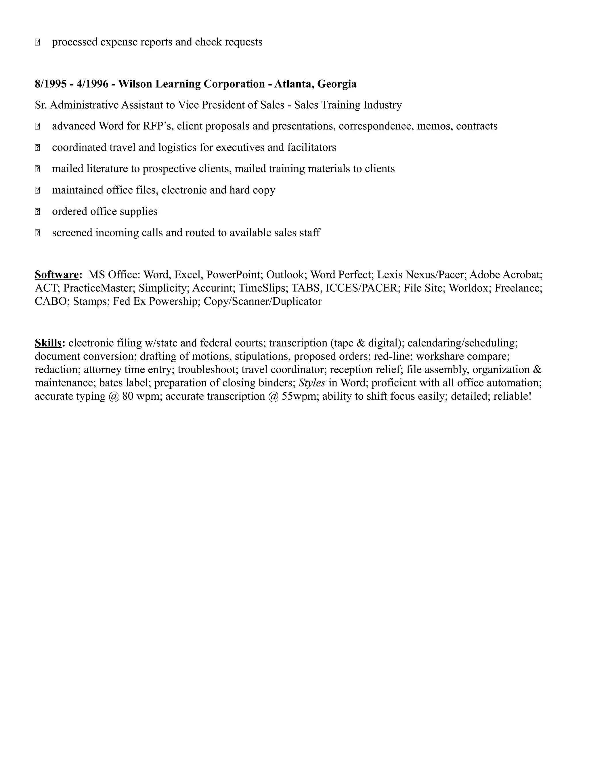 Mel Scott Resume | RTF