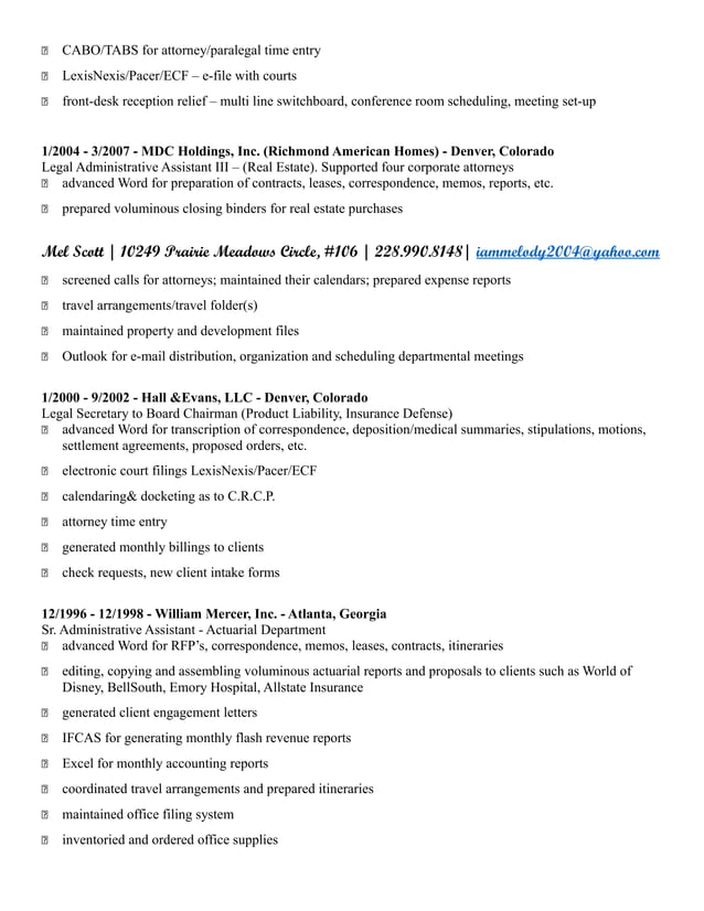 Mel Scott Resume | PDF