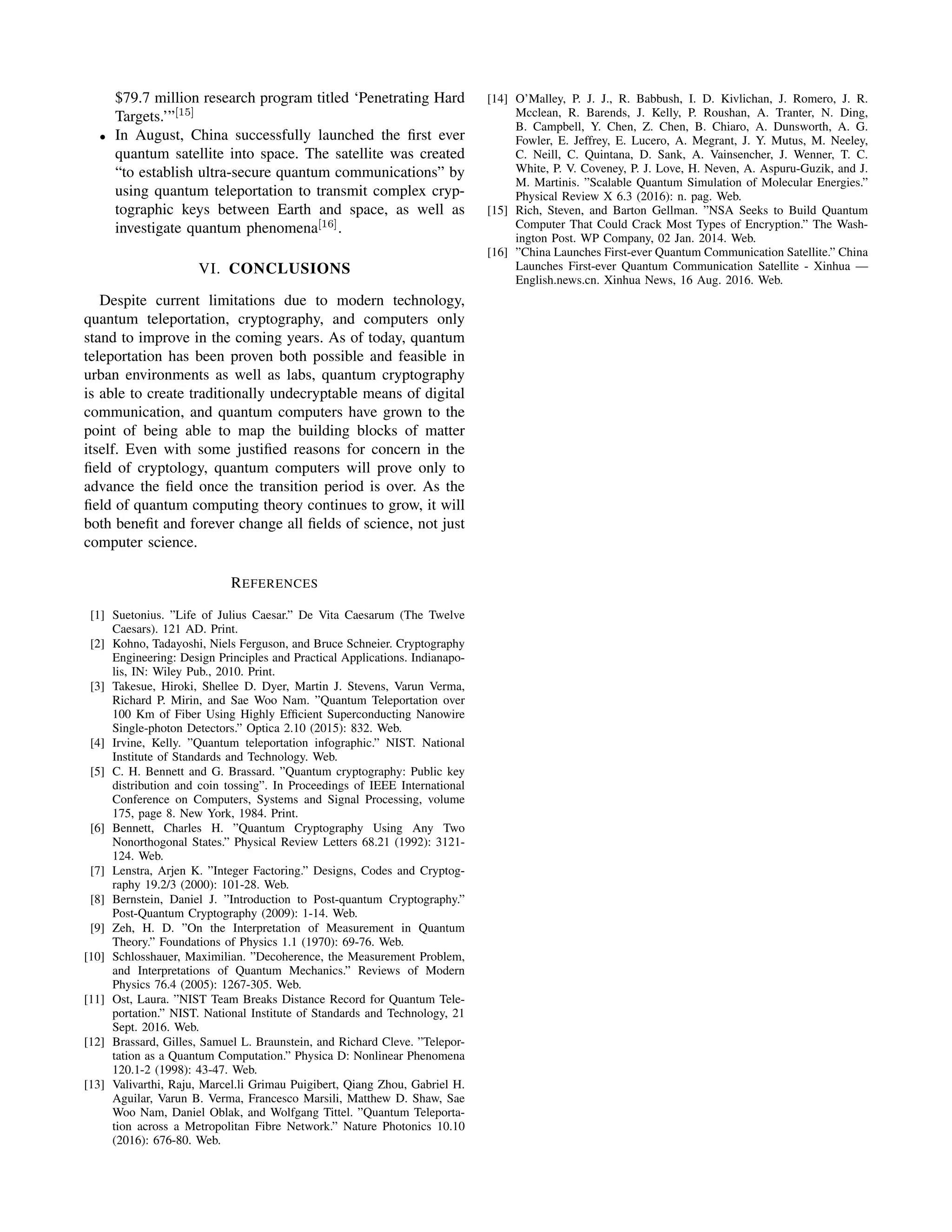 Quantum Teleportation A Brief Overview of How it Functions and its Possible Uses | PDF