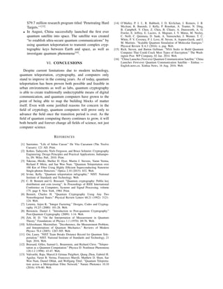 Quantum Teleportation A Brief Overview of How it Functions and its ...