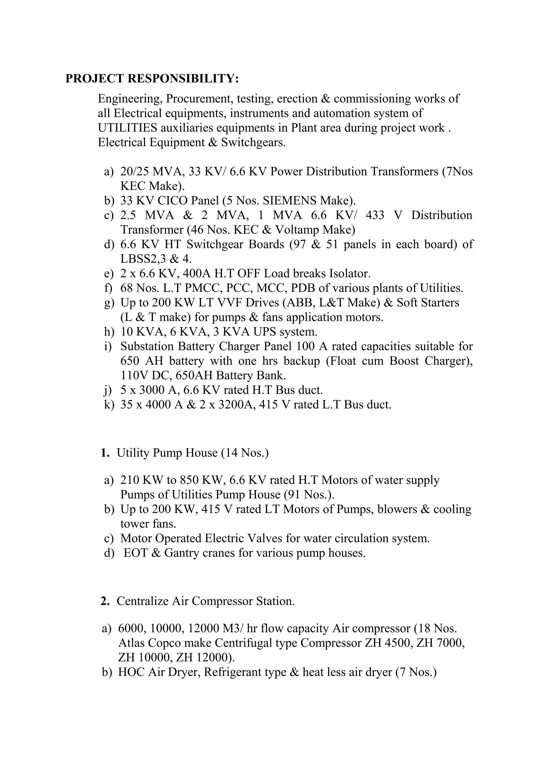 PROJECT RESPONSIBILITY | DOC