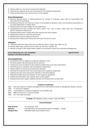 Manoj Garg Resume purchase | DOC