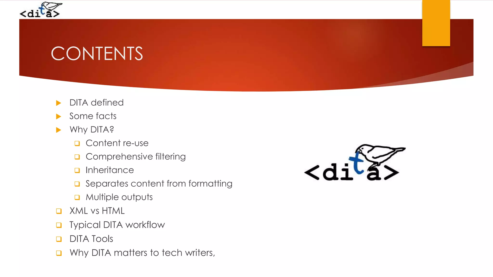 Introduction to DITA | PPTX