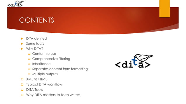 Introduction to DITA | PPTX