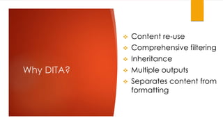 Introduction to DITA | PPTX