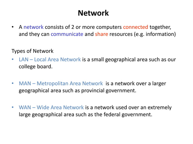 Basic Concepts of Networking | PPSX | Computer Networking | Computing