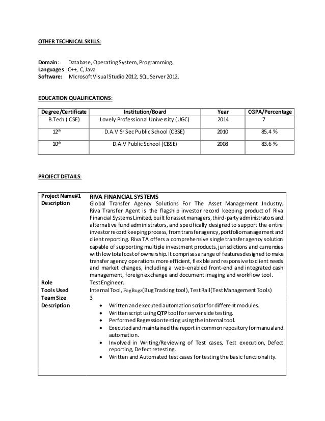 Resume Resume