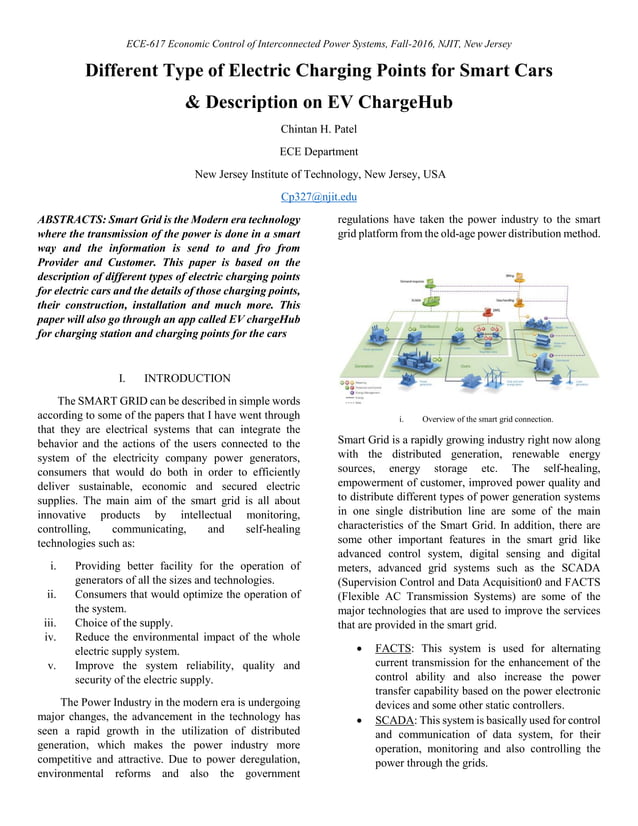 Paper of Different Types of Charging Point for Electric Cars ...