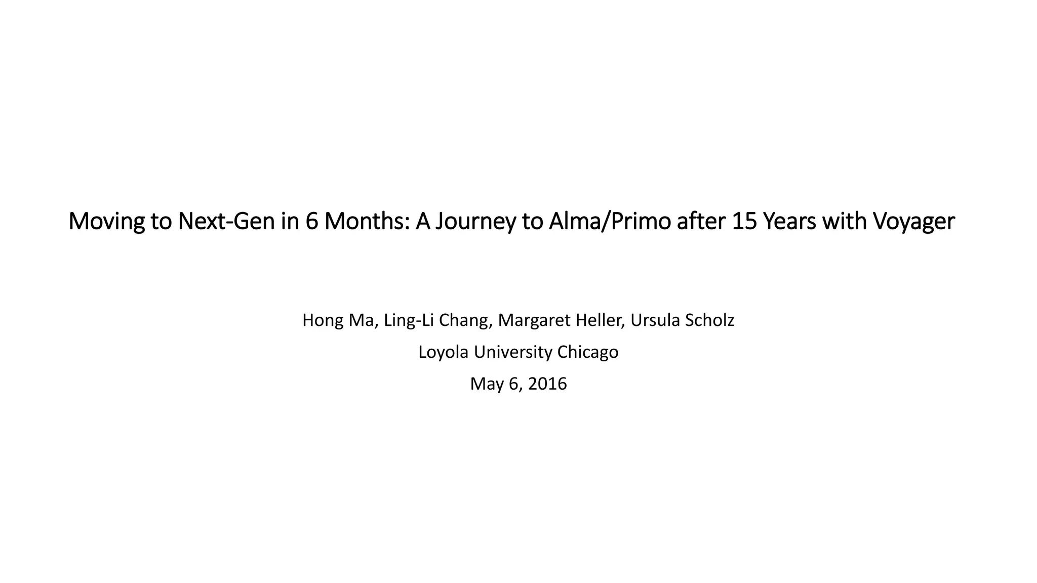 Alma_Implementation_slides_May06_2016 | PPTX