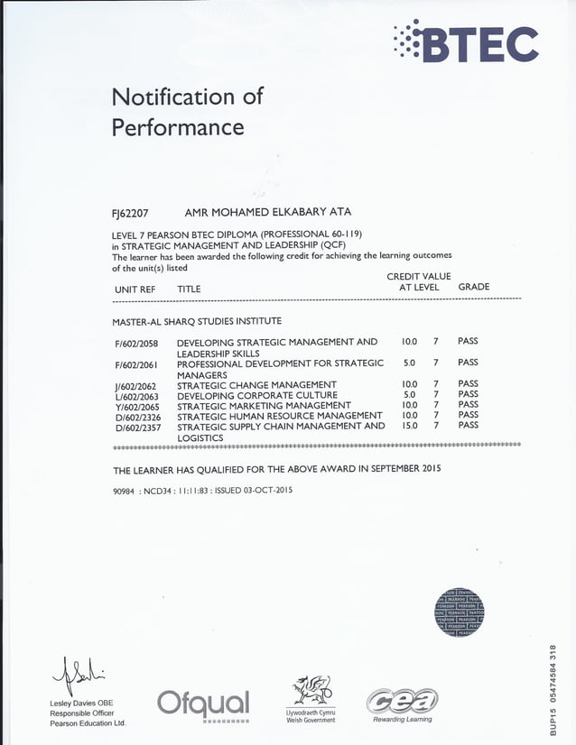 BTEC Level 7 Diploma | PDF