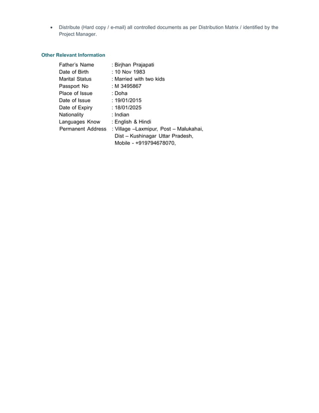 DOCUMENT CONTROLLER_8 YEARS EXPERIENCE (1) | PDF