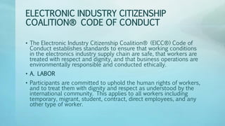 EICC – HR COMPLIANCE | PPTX