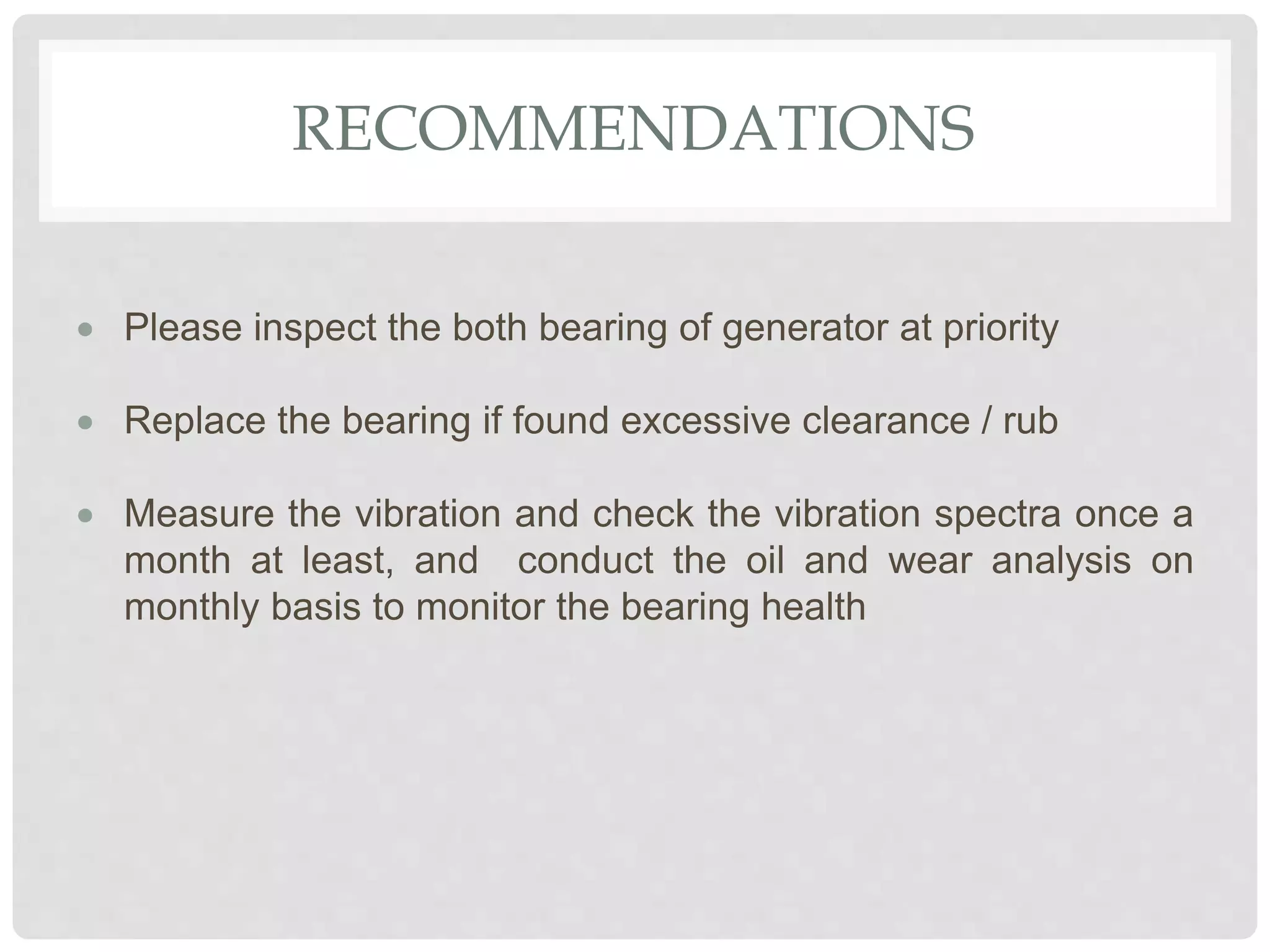 Vibration Analysis Report | PPTX