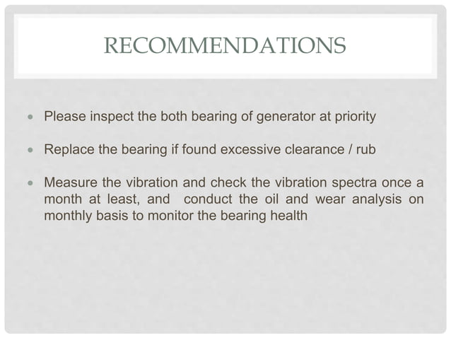 Vibration Analysis Report | PPTX