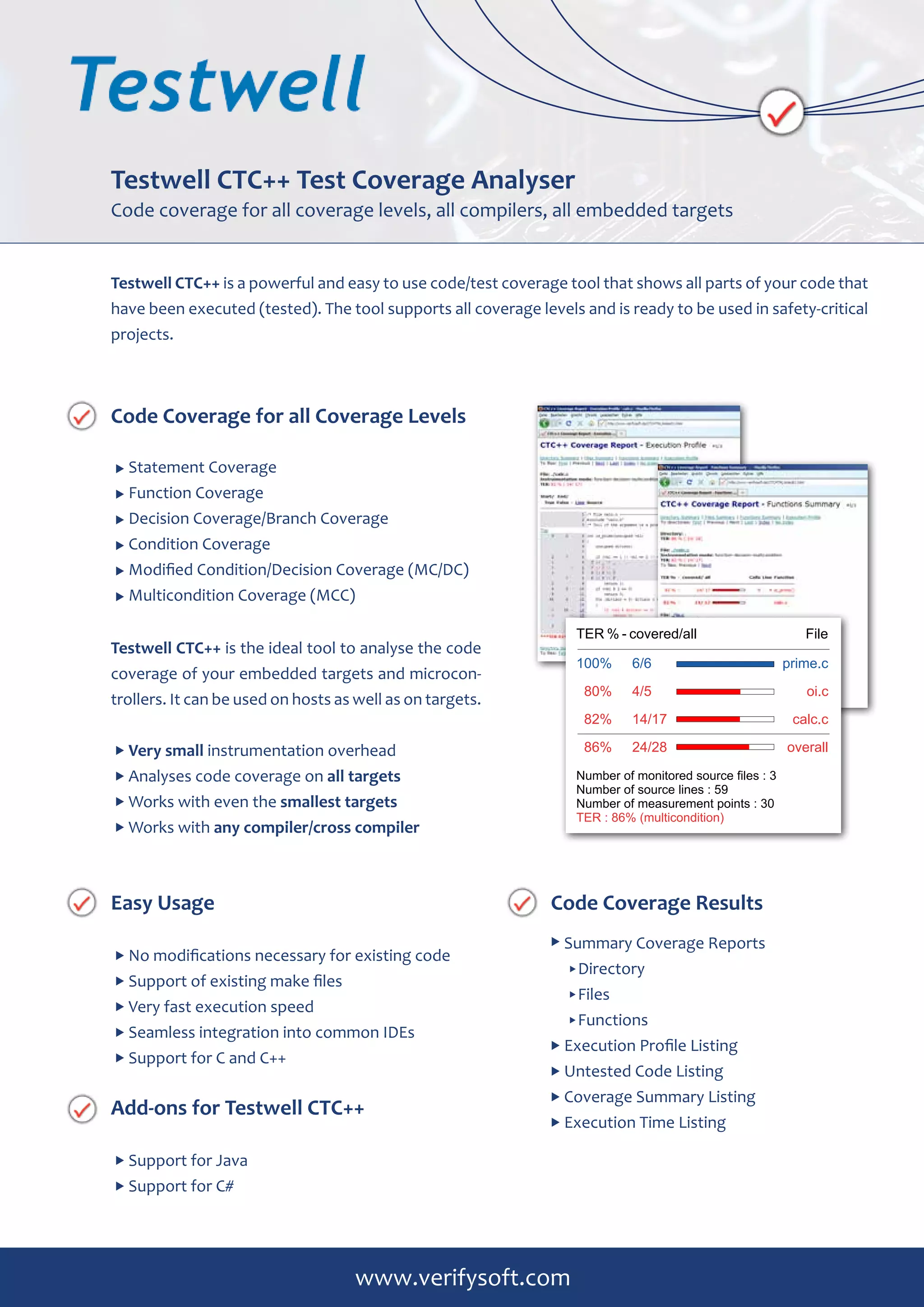 en_verifysoft_testwell_flyer | PDF