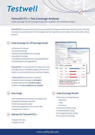 en_verifysoft_testwell_flyer | PDF