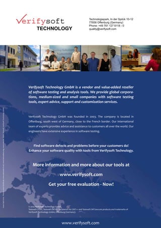 en_verifysoft_testwell_flyer | PDF