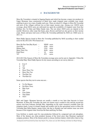 Agricultural Production Loan Project Proposal | PDF