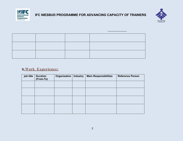 IFC-Application-Form-20151617 | PPT