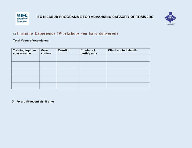 IFC-Application-Form-20151617 | PPT