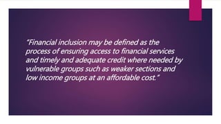 Financial inclusion | PPT