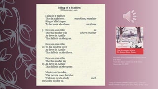 The Medieval Lyric | PPTX