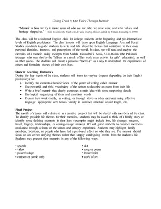 Teaching Practicum Description | DOCX