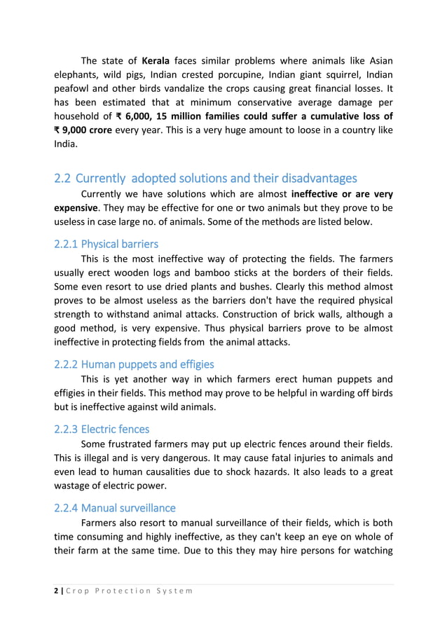 Crop Protection System | PDF