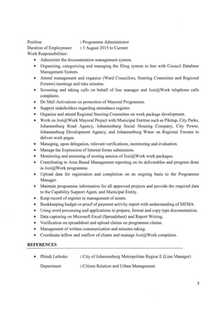 CV of Sepjeshe David Letsoalo | PDF