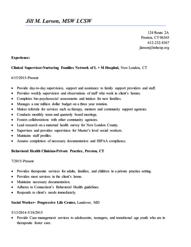 JIll Larson Resume | PDF