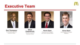 McDonald’s Investor Relations Plan | PDF