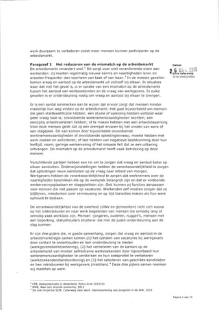 getekende brief Matchen op werk in de arbeidsmarktregio | PDF