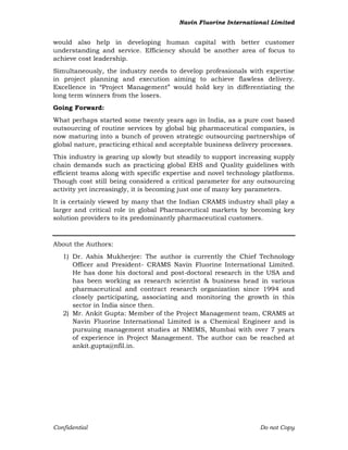 CRAMS Article_ Pharmabiz_CPHI_2015 | PDF