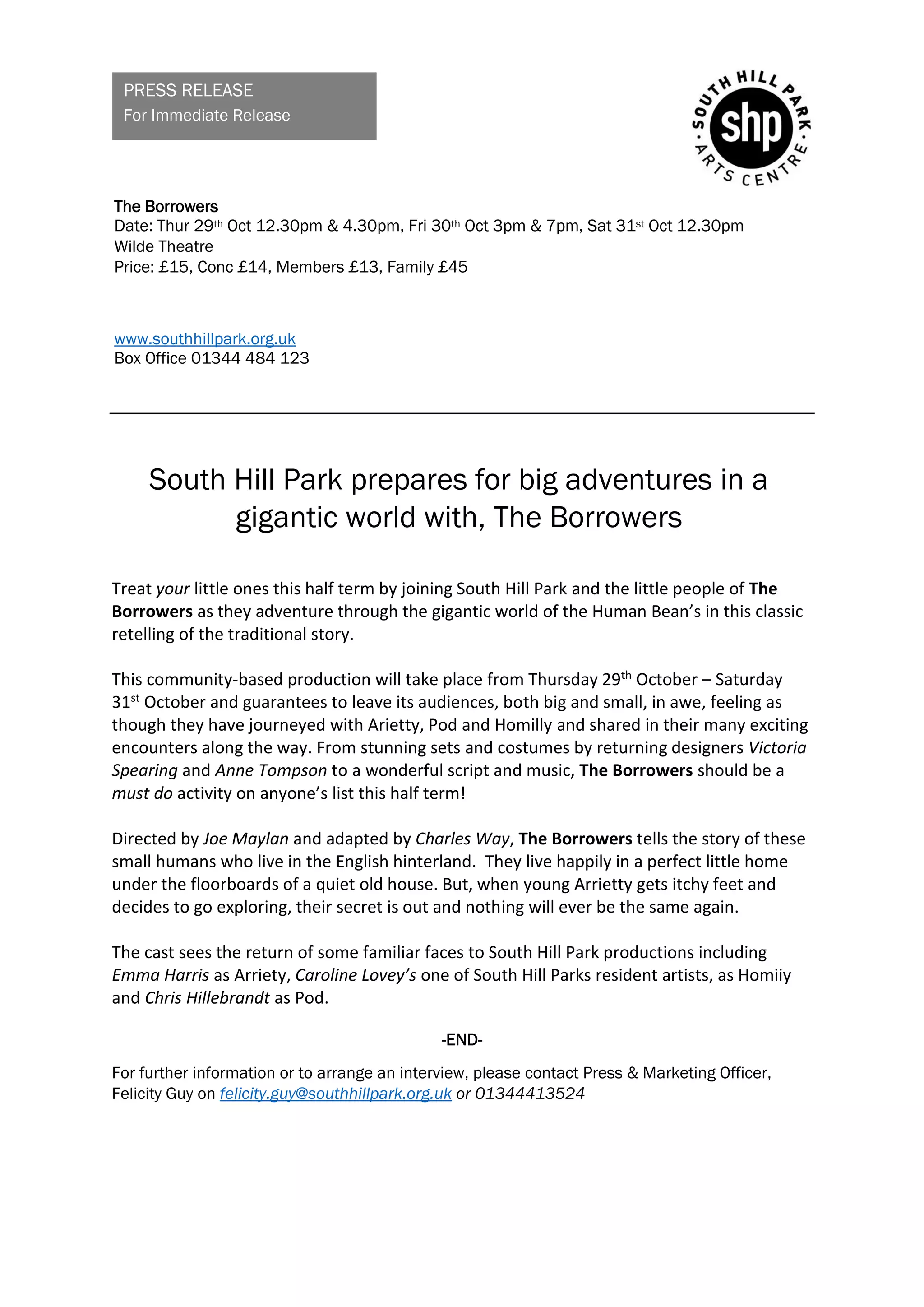 The Borrowers PR | PDF