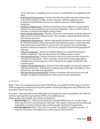 ITFM Overview Paper Jun2016 | PDF