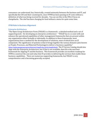 ITFM Overview Paper Jun2016 | PDF