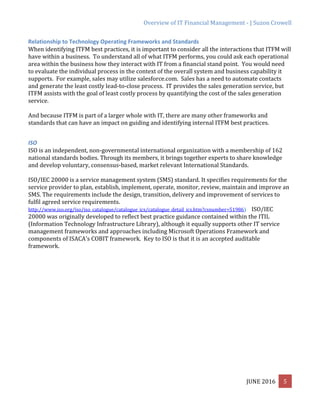 ITFM Overview Paper Jun2016 | PDF