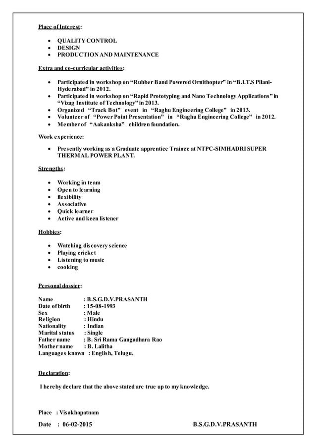 reSume11 | PDF