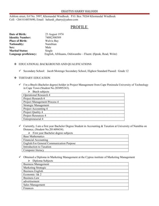 HARRY PROFILE CV (22) | PDF