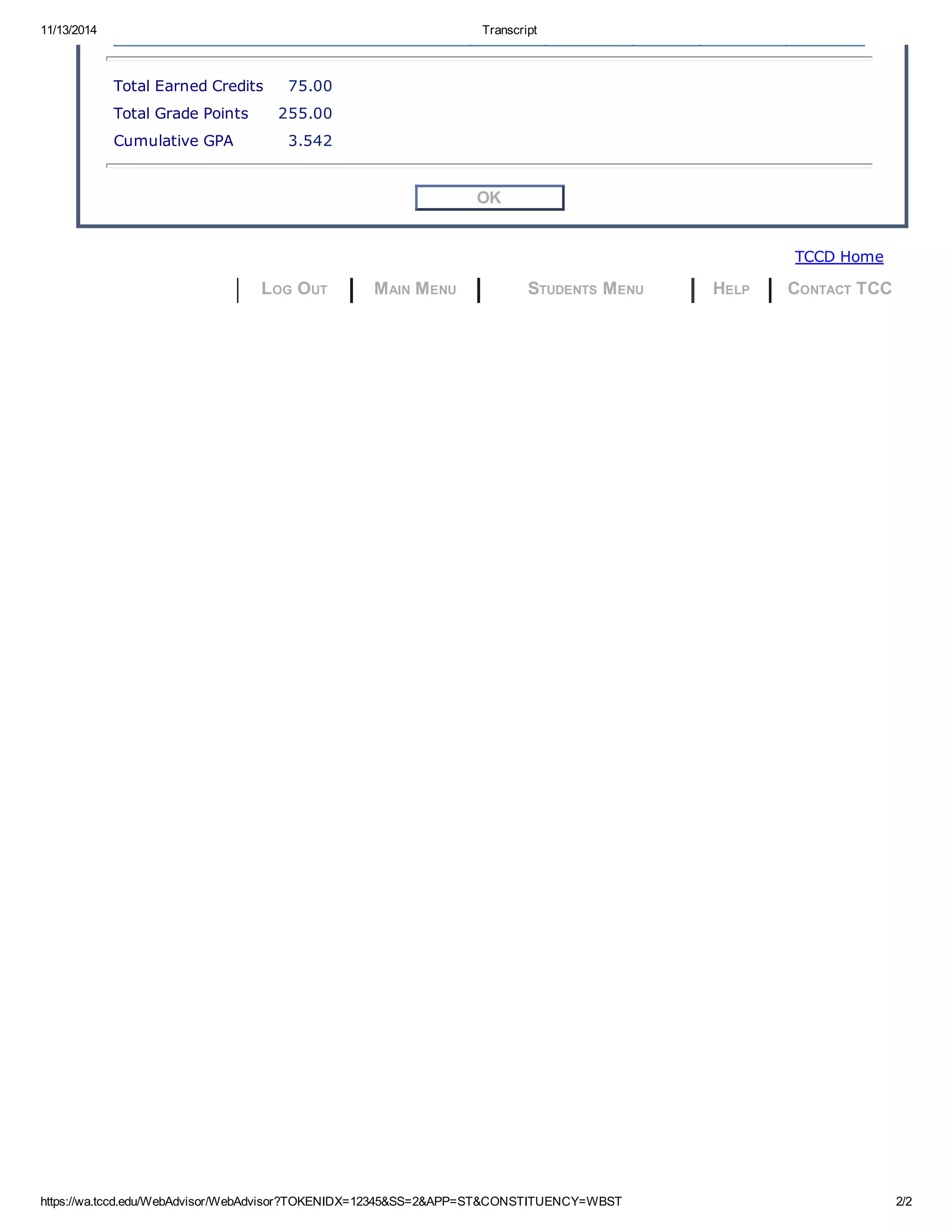 Transcript TCC pdf | PDF