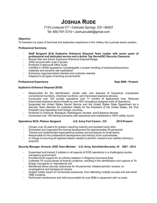 resume | PDF | Arms & Ammunition | Sensitive Topics