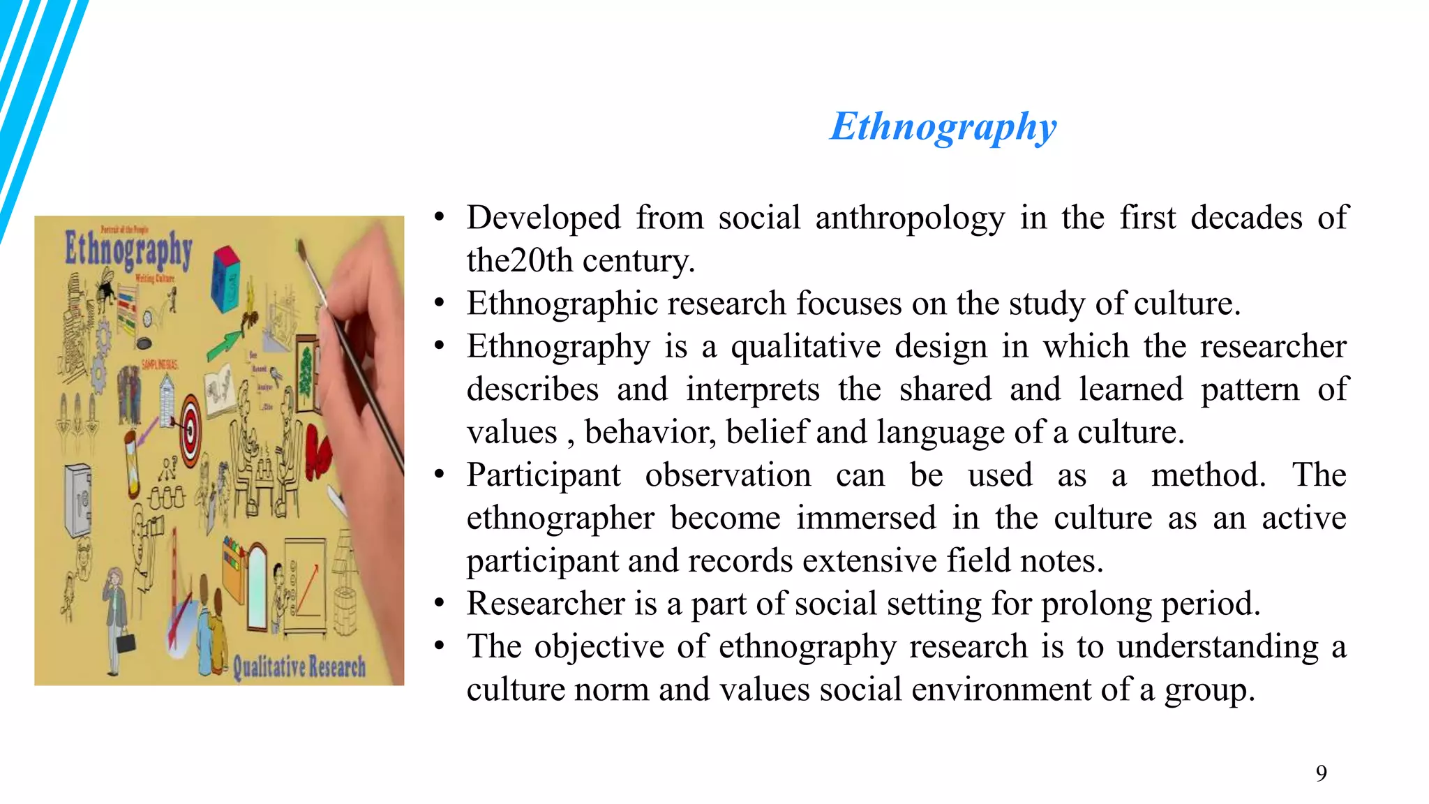 Qualitative research design in research in education | PPTX