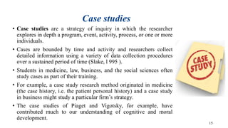 Qualitative research design in research in education | PPTX