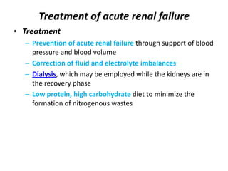 Acute and chronic renal failure | PPTX