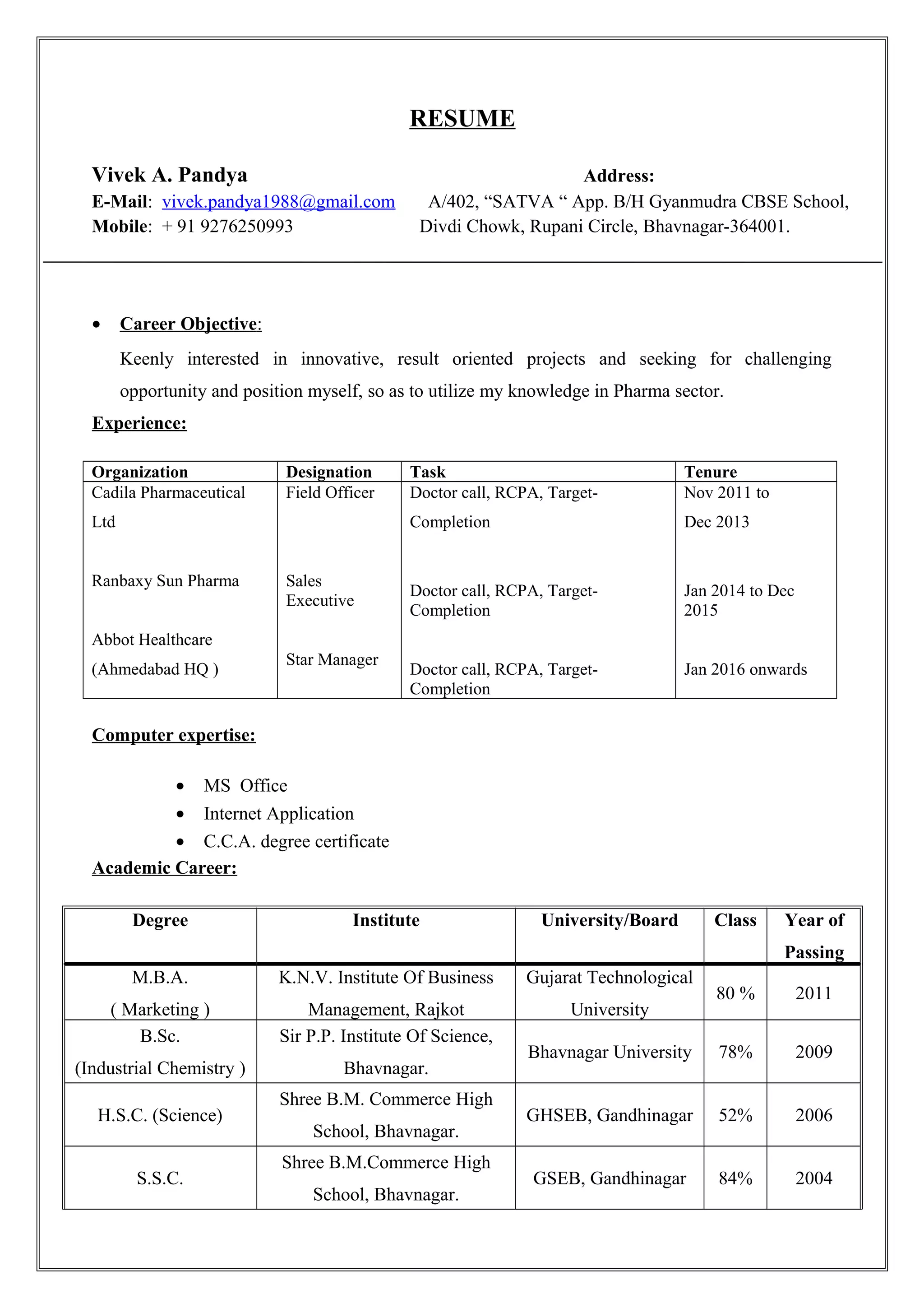 vivek Final Resume | DOC